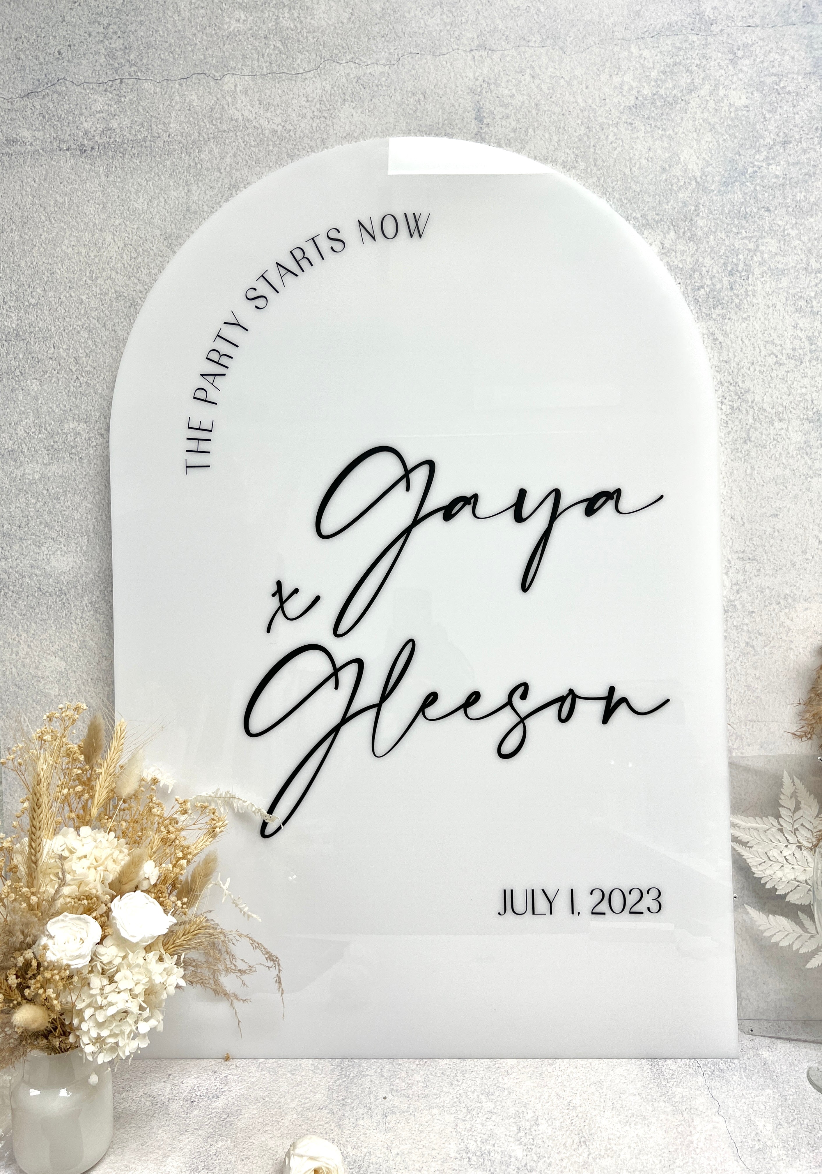 Acrylic Welcome Sign - Modern Font – MissPaperCut