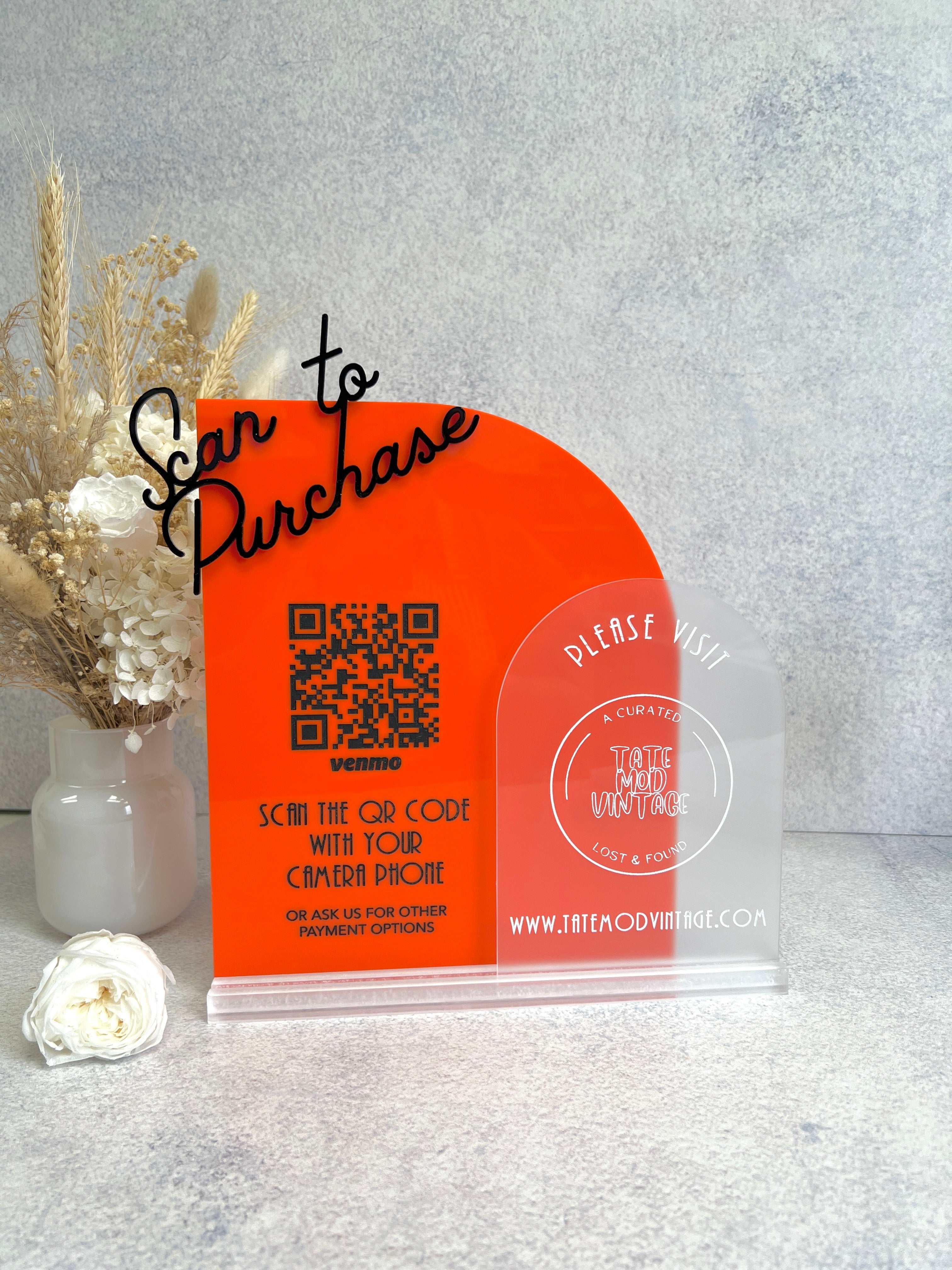 Double Arch Sign with QR code - 3D Cutout – MissPaperCut