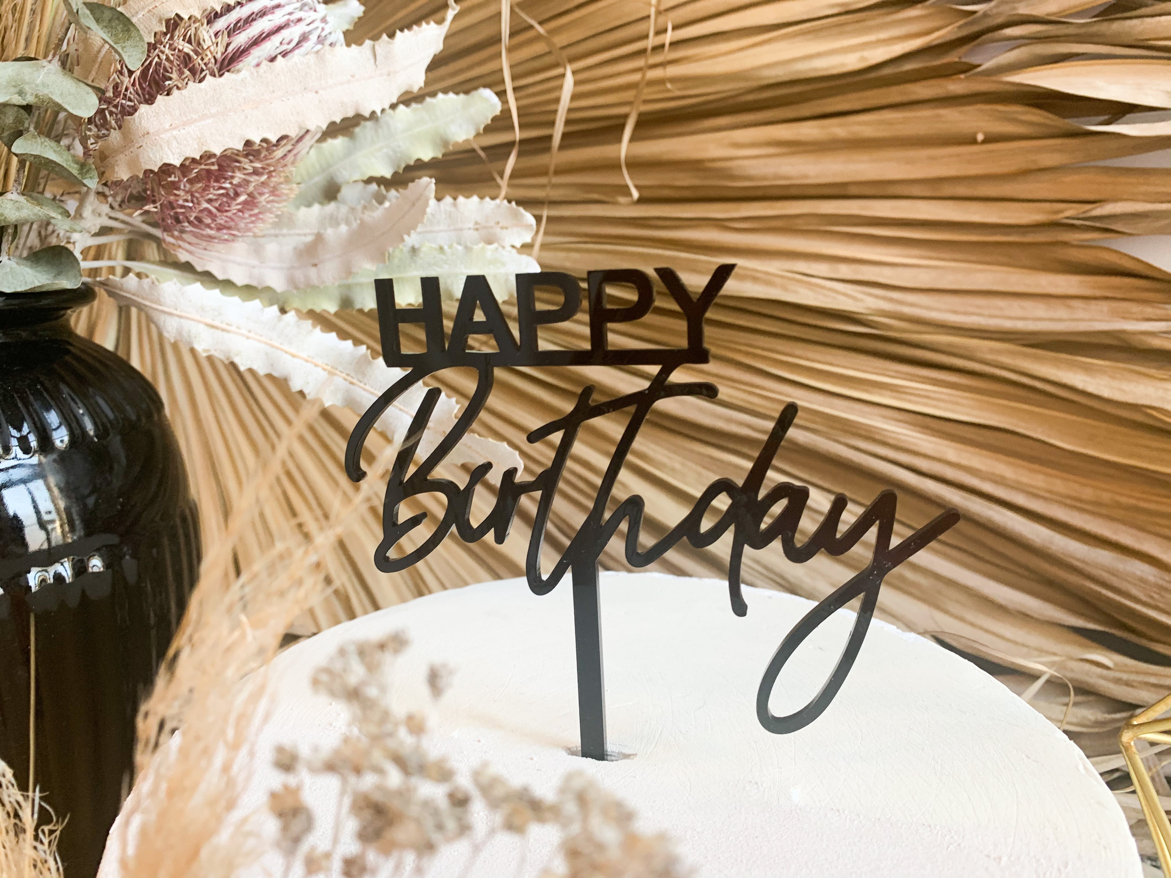 Celebrate in Style with Acrylic Cake Toppers for Birthdays | Custom ...
